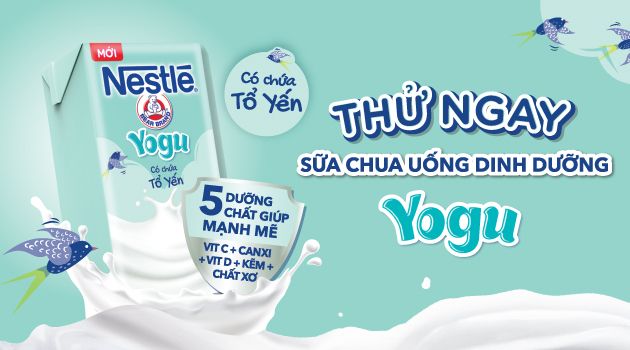 Nestlé YOGU - SỮA CHUA ĐẦU TIÊN CHỨA TỔ YẾN